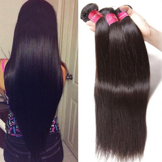 6a Brazilian Virgin Straight Hair Extension Unprocessed Brazilian Human ...